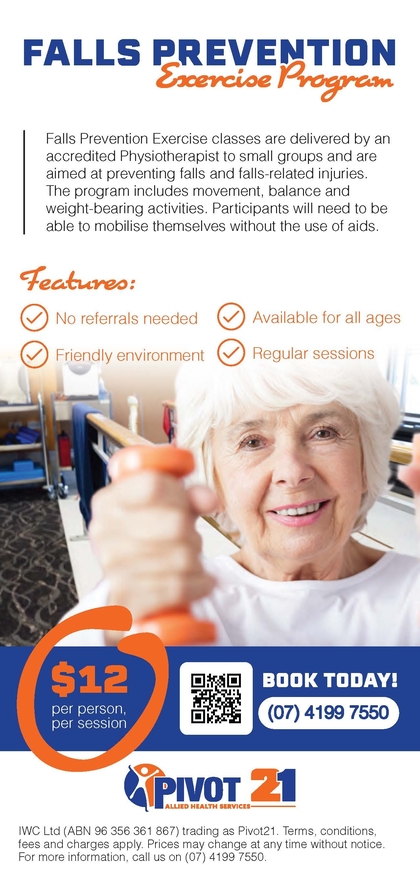Falls Prevention Exercise Program Brochure